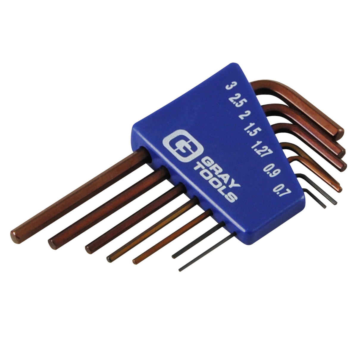 7 Piece Metric Short Arm S2 Hex Key Set – Gray Tools Online Store