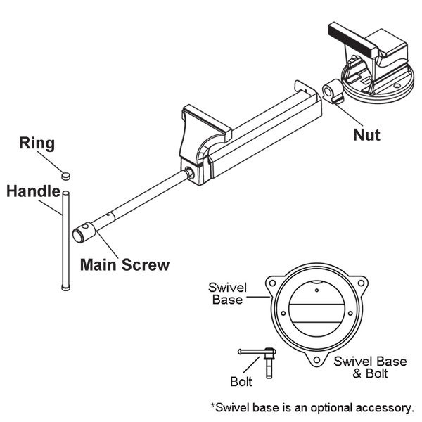 Forged Combination Vise Replacement Parts (VS150 & VS200) – Gray Tools ...