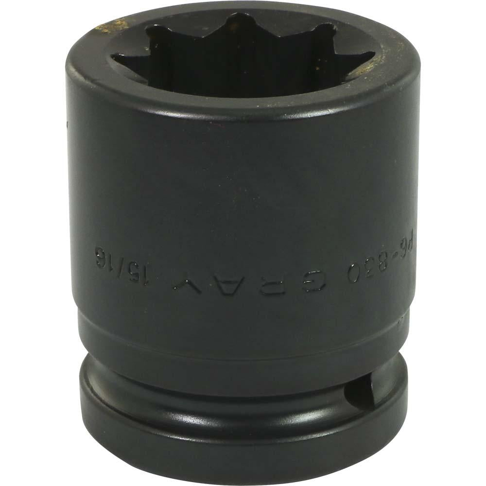 3/4" Drive 8 Point Standard Length Sockets - Impact Industrial Finish ...