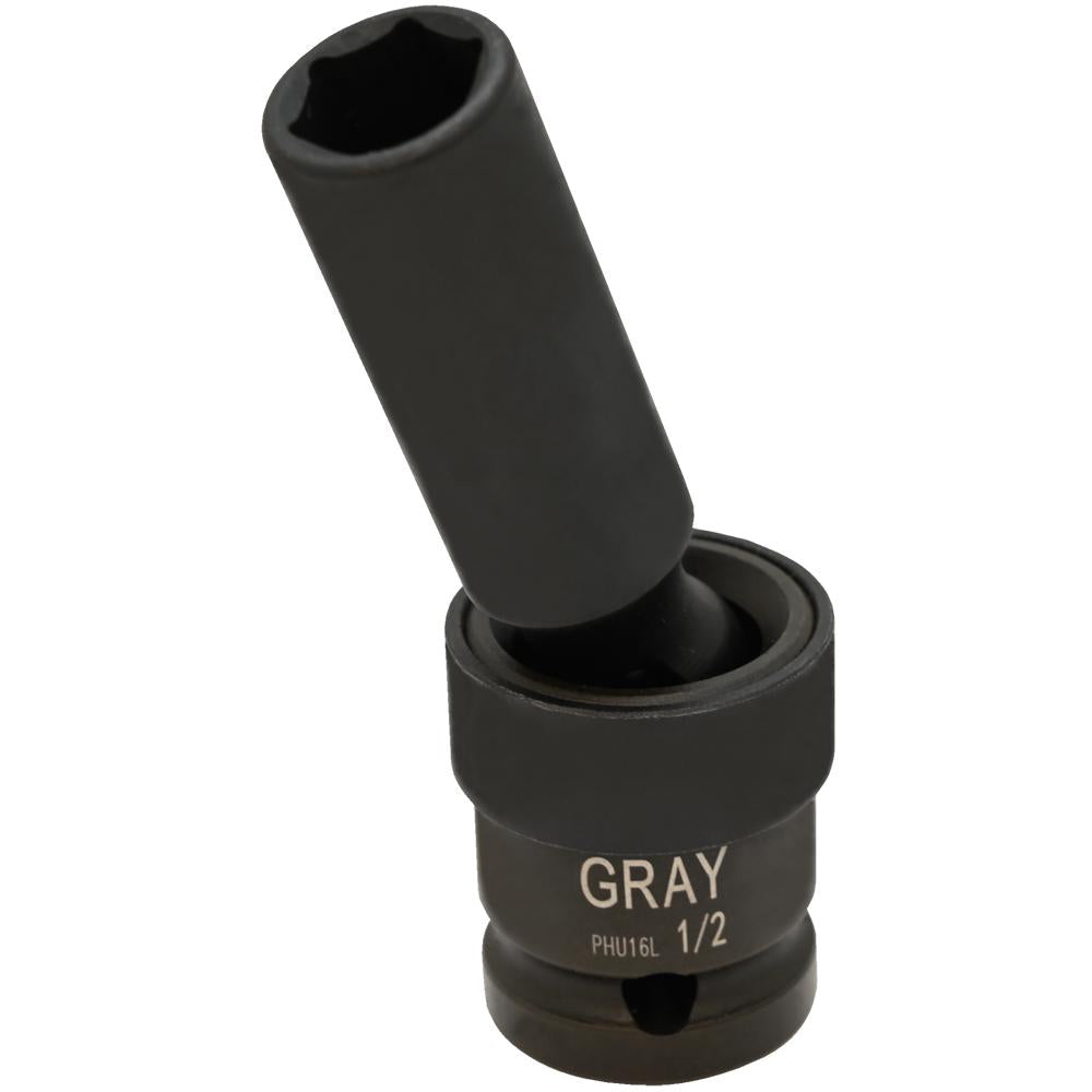 1/2" Drive 6 Point Deep Universal Joint Sockets - Impact Black Industr ...
