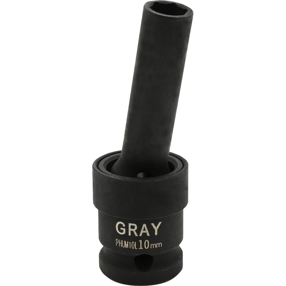 1/2" Drive 6 Point Metric Deep Universal Joint Sockets - Impact Black ...