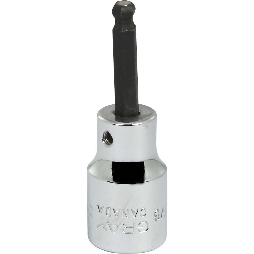 3/8" Drive SAE Magnetic Ball End Hex Head Sockets - Standard Length ...